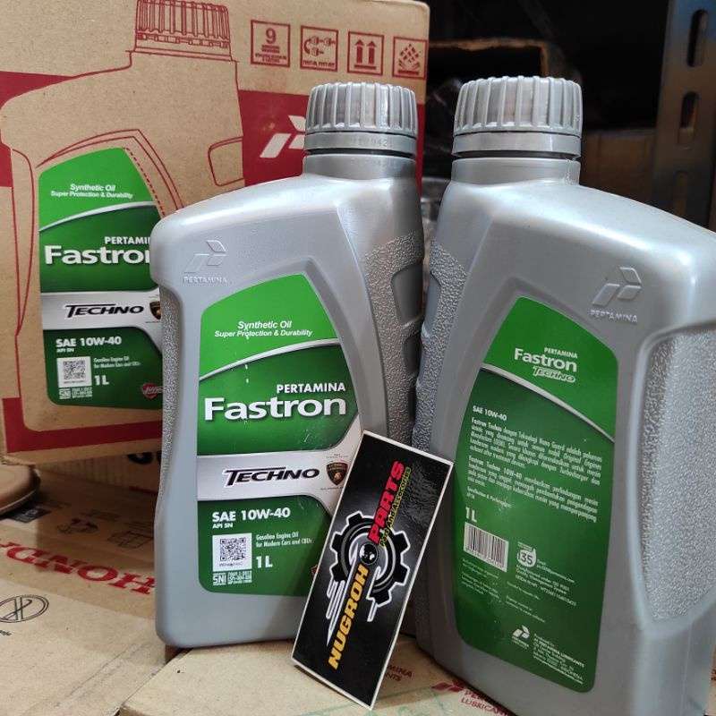 Promo Oli Pertamina Fastron Techno Sae 10W-40 Api Sn 1 Liter Original ...