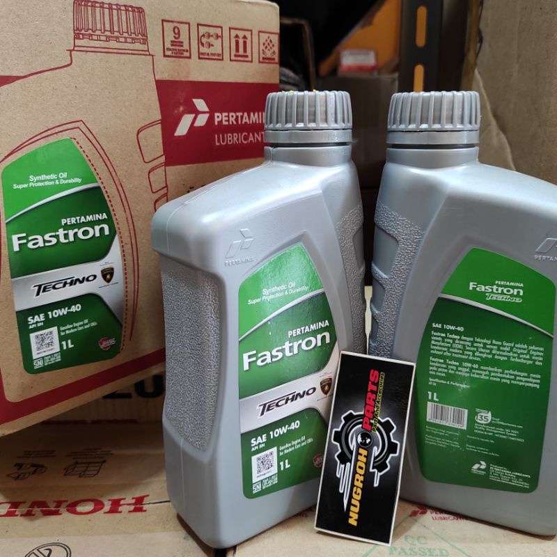 Promo Oli Pertamina Fastron Techno Sae 10W-40 Api Sn 1 Liter Original ...
