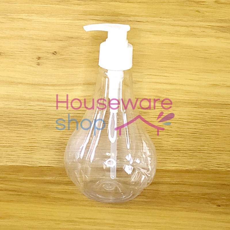Promo Tempat Sabun Shampoo Cair / Botol Pump Handsoap Transparan - 350 ...