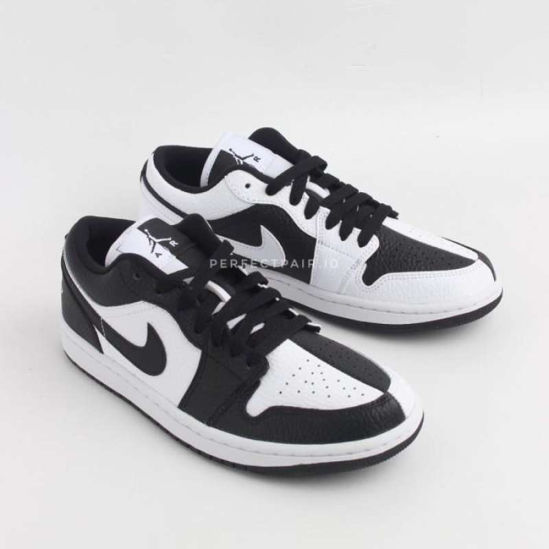 Jual Air Jordan 1 Low Homage Split White Black (W) 100 % Original BNIB ...