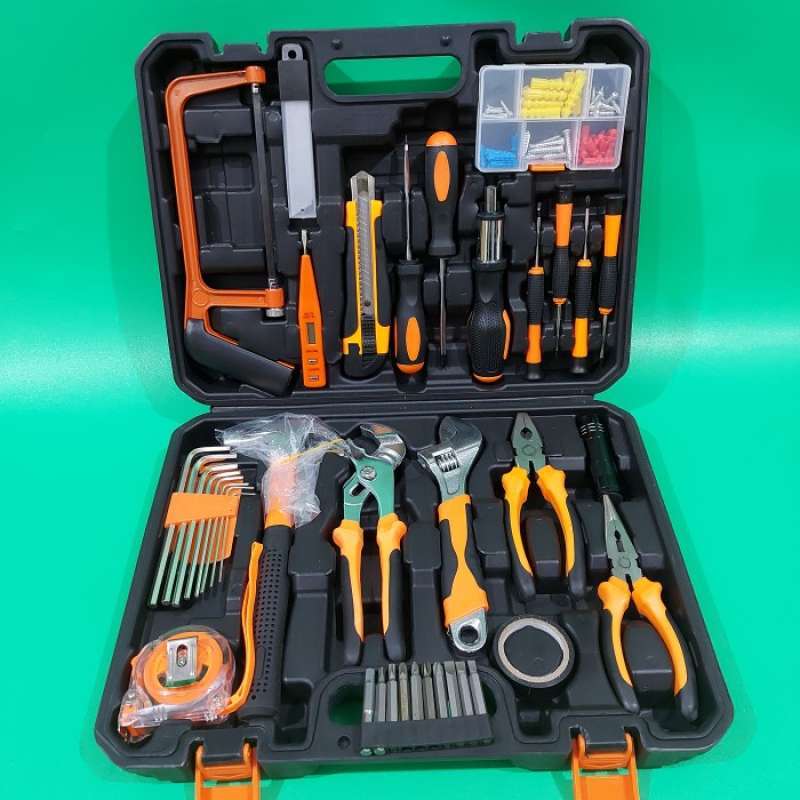 Promo Hand tools Set 102pcs Tool Kit Set Alat Pertukangan Bengkel ...