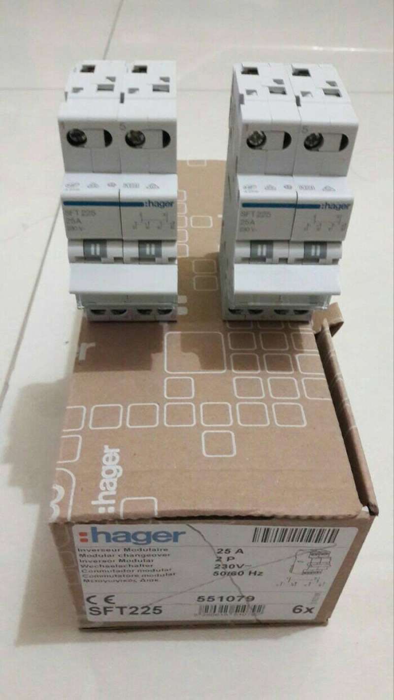 Promo Hager Change Over Switch 2pole 25a/omsakelar/cos 2pole 25a Hager ...