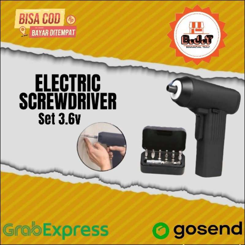 Promo Obeng Listrik Electric Screwdriver Portable Bor Listrik 12in1 ...