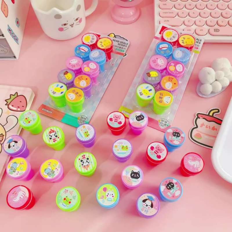 Jual 1 Pack 10 Pcs Stempel Reward Stamp Cap Reward Anak Hadiah ...