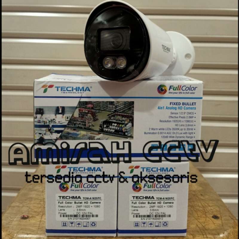 Promo Tecma Cctv Kamera Outdoor Full Color Tcm-a1620fc Colorvu Kamera ...