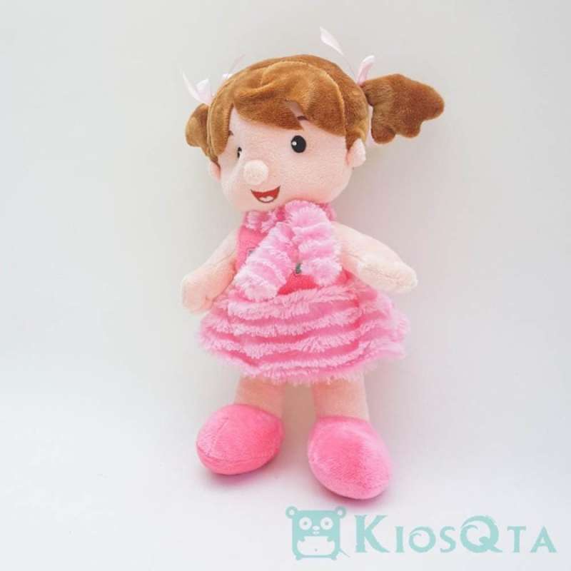 Jual Boneka Gadis Kecil Little Girl Lucu Gaun Pink Medium Di Seller ...