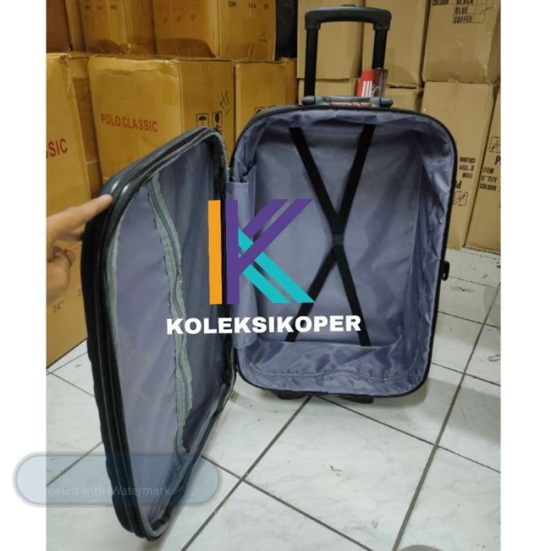 Promo Koper Polo Team Kanvas Tebal Hitam Ukuran Bagasi 24 Inch Diskon ...