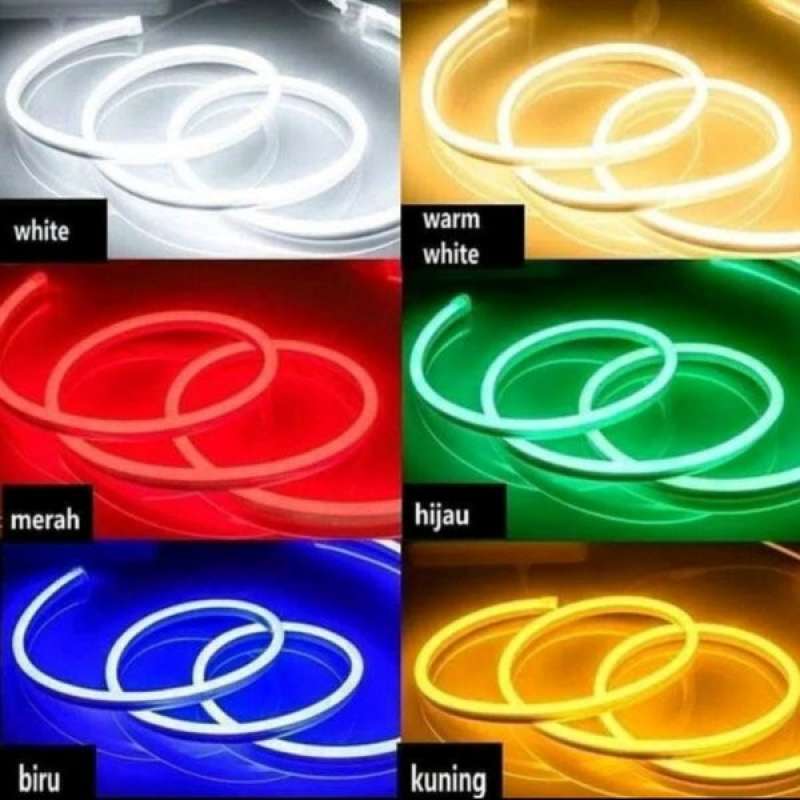 Promo Dc 12v Neon Flex Garansi 3 Tahun Kualita Tinggi 5 Meter Ukuran ...