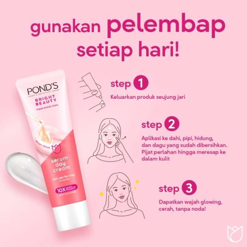 Promo Ponds Skin Perfecting Cream Normal Skin 40g Isi 2 + Ponds Spf 50 ...