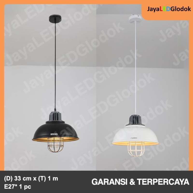 Promo Kap Lampu Gantung Minimalis Modern Industri Model Industrial Cafe Besi Diskon 23% Di ...