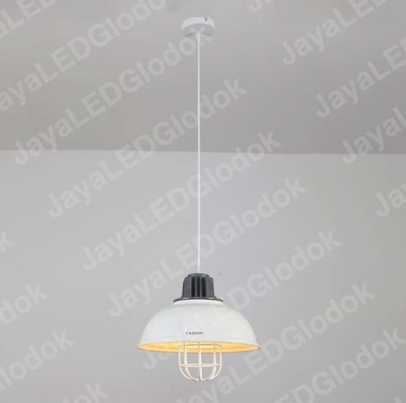 Promo Kap Lampu Gantung Minimalis Modern Industri Model Industrial Cafe Besi Diskon 23% Di ...