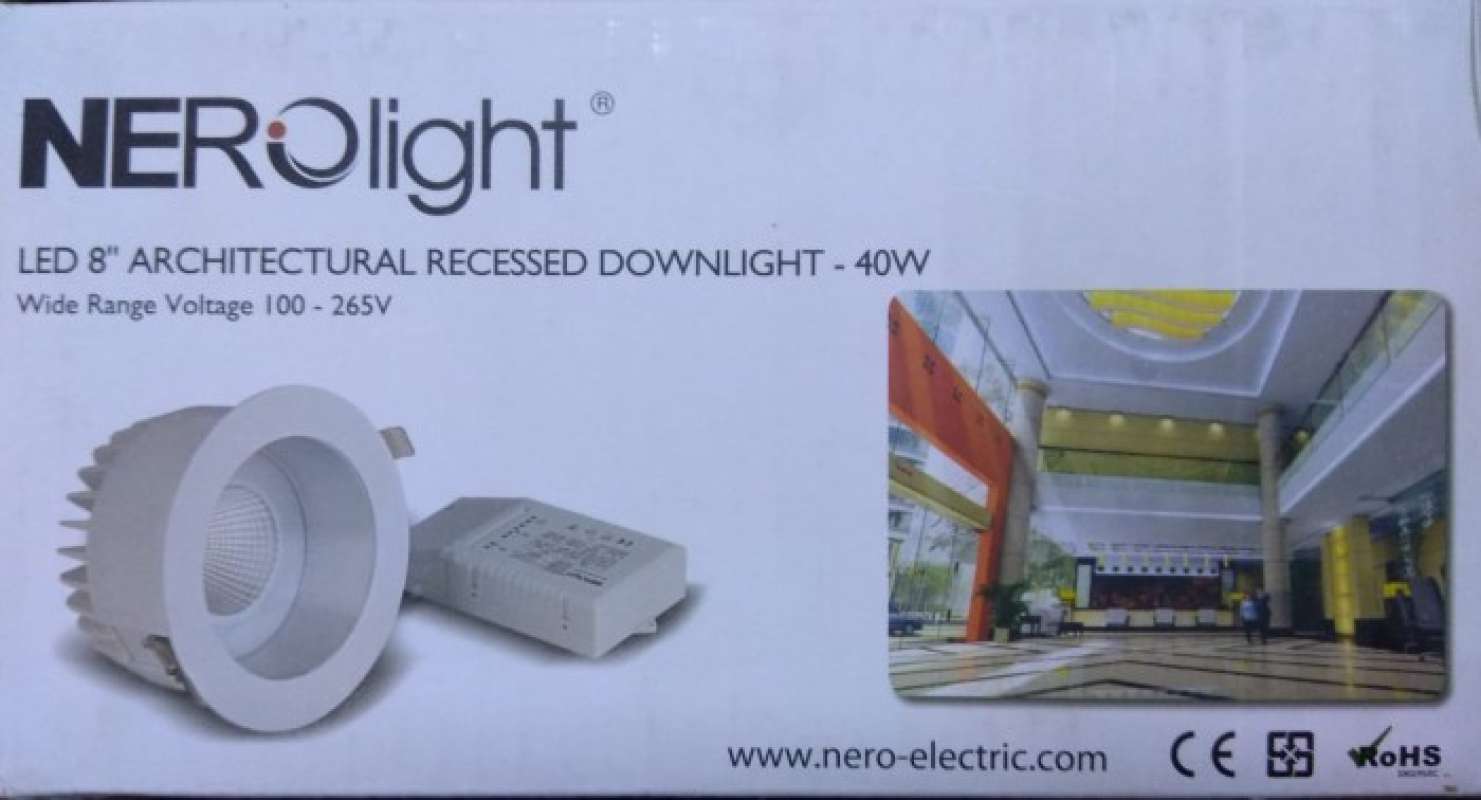 Promo Nerolight Led 8â€ Architectural Recessed Downlight - 40 Watt ...