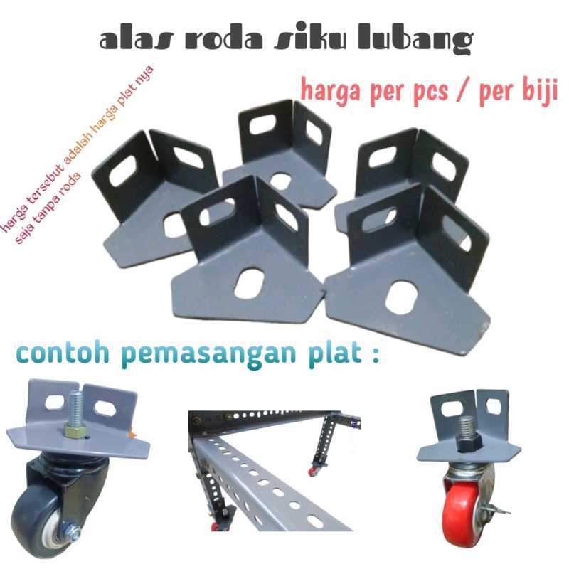 Jual Kaki Besi, Besi Siku Rak, kaki siku lubang, dudukan roda, tapak ...