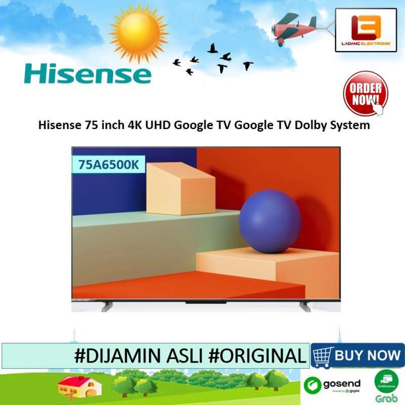 Promo Hisense 75 Inch 4k Uhd Google Tv Google Tv Dolby System ...