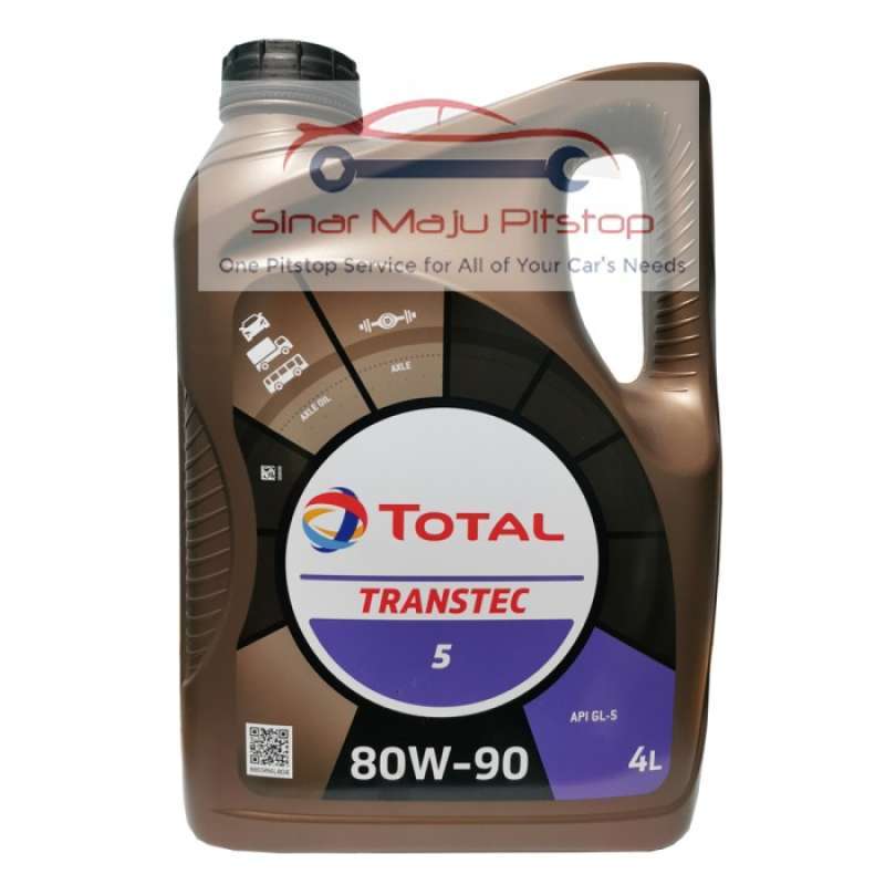 Promo Total Transtec 5 Sae 80W-90 Gl-5 Gear Oil - Oli Transmisi Manual ...