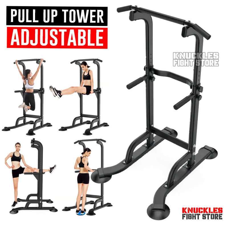Promo Home Gym Pull Up Tower Bar Dip Station Parallel Bars Horizontal ...