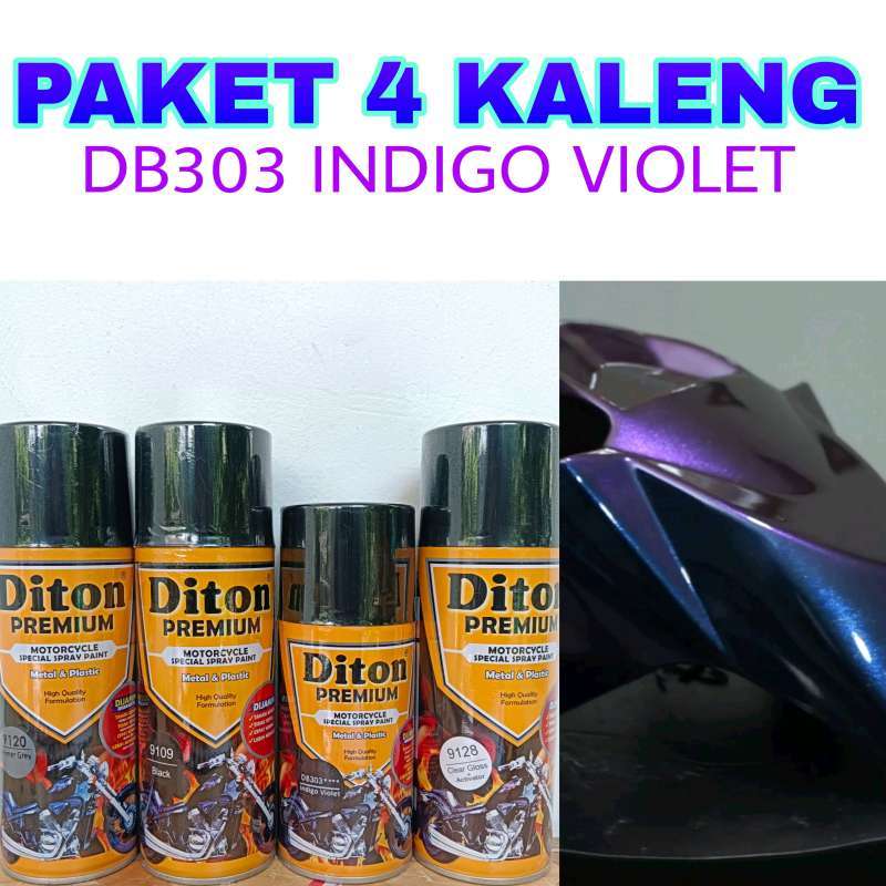 Jual PAKET 4 KALENG pilok pilox diton premium db 303 DB303 indigo ...