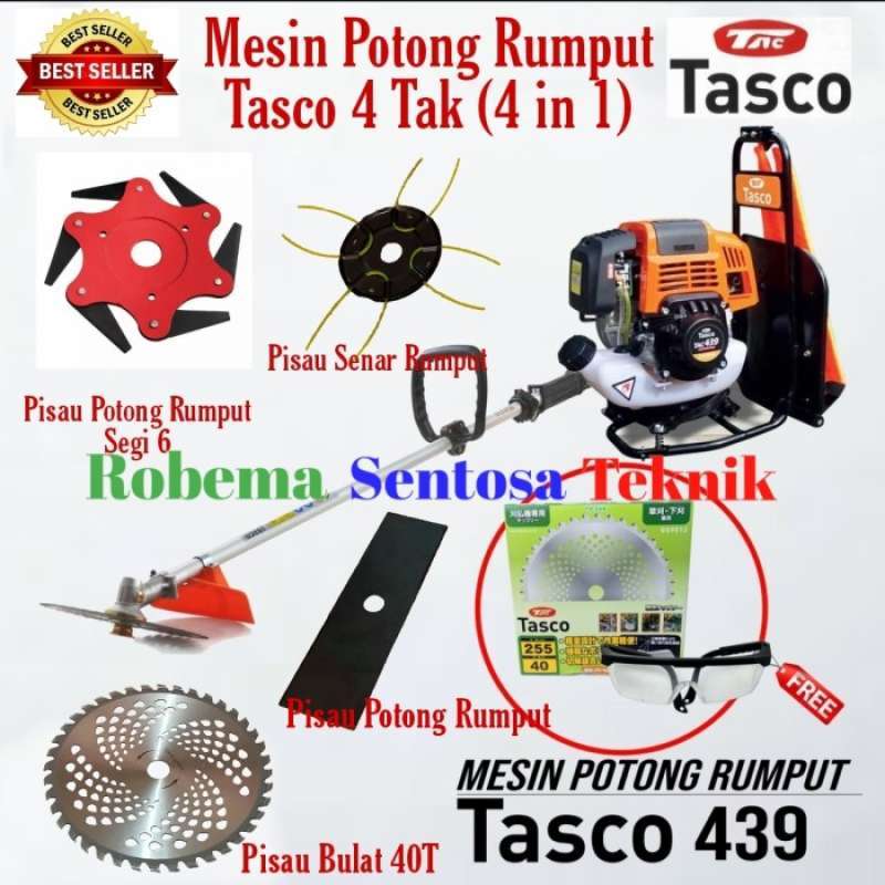 Jual Mesin Potong Rumput Tasco Tac 439 Merk Tasco 4 Tak 4 Jenis Mata ...