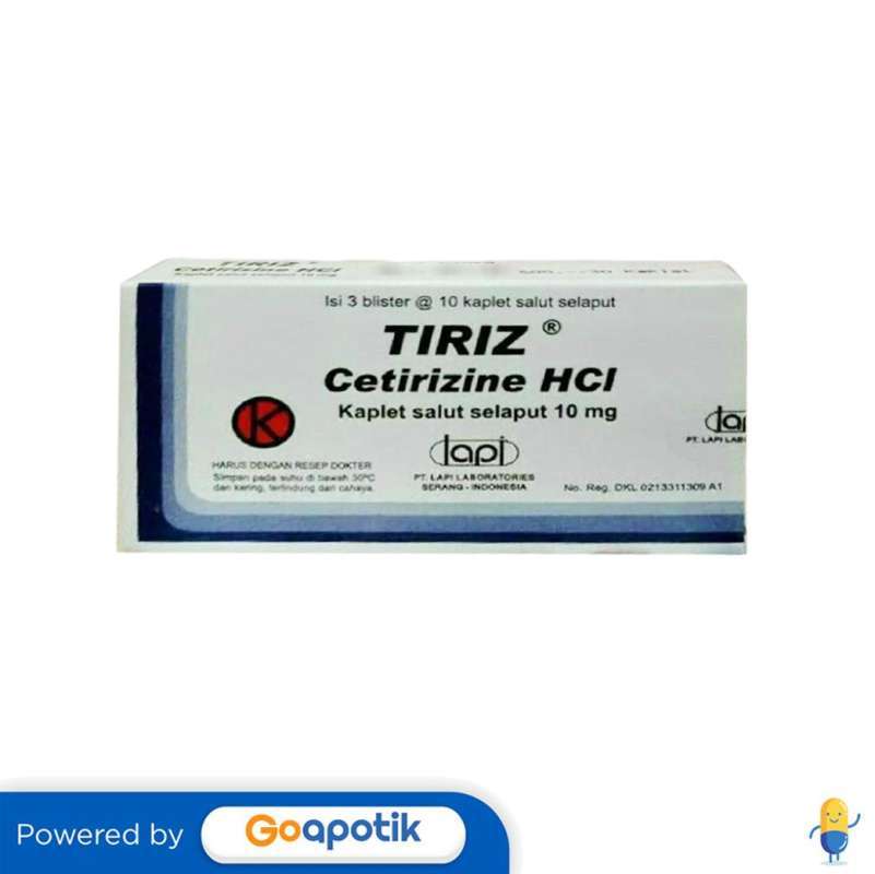 Jual Tiriz 10 Mg Box 30 Tablet Di Seller Apotek Bunda - Maro, Kab ...