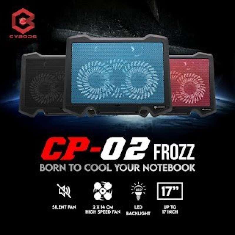 Promo Cooling Pad / Pendingin Laptop Cyborg CP-02 / CP02 Frozz High Speed Diskon 23% di Seller ...