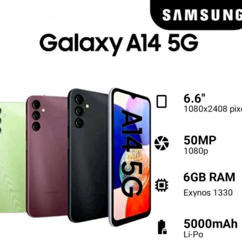 Samsung Galaxy A14 Dark Red 🔥 Harga & Spesifikasi Terbaru Mei 2026