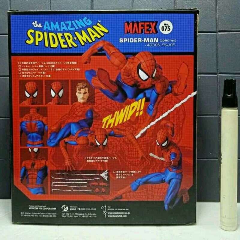 Jual mainan mafex act figure Mafex 075 comic The Amazing spiderman ...