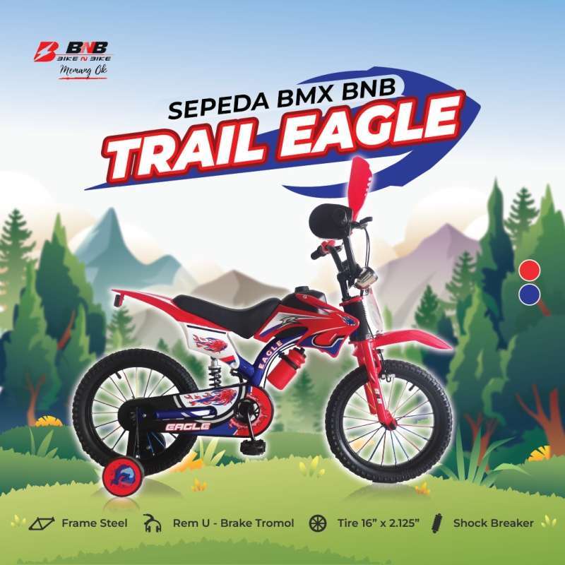Jual SEPEDA BMX BNB TRAIL EAGLE 16 INCH DISERTAI SUSPENSI PADA BATANGAN ...