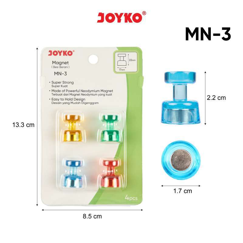 Jual Magnet Warna Magnet Papan Tulis Joyko MN-3 di Seller JOYKO ...