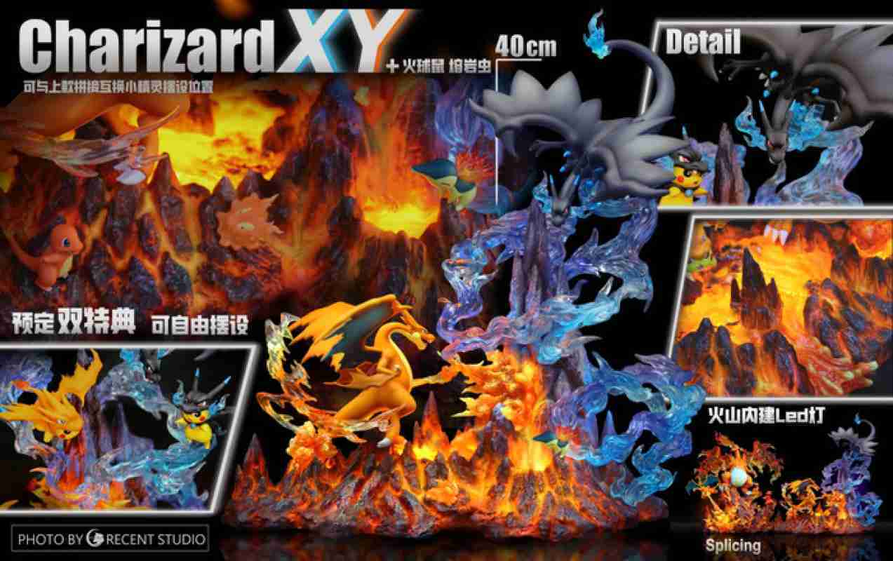 Jual Statue Crescent Studio Charizard X & Y With Led Di Seller Drakuli ...