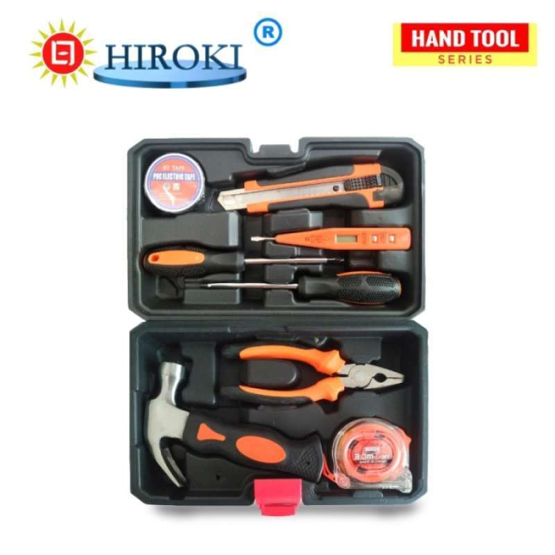 Promo Tool Kit Set Box Peralatan Pertukangan Hand Tools Lengkap 9 Pcs ...