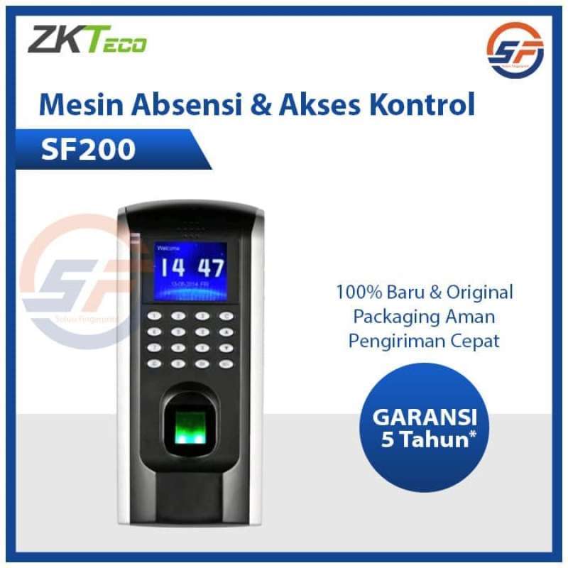 Promo Fingerprint Zkteco Sf200 Mesin Absensi & Akses Kontrol Kartu Mifare Diskon 4% di Seller SN ...