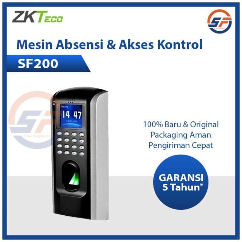 Promo Fingerprint Zkteco Sf200 Mesin Absensi & Akses Kontrol Kartu Mifare Diskon 4% di Seller SN ...