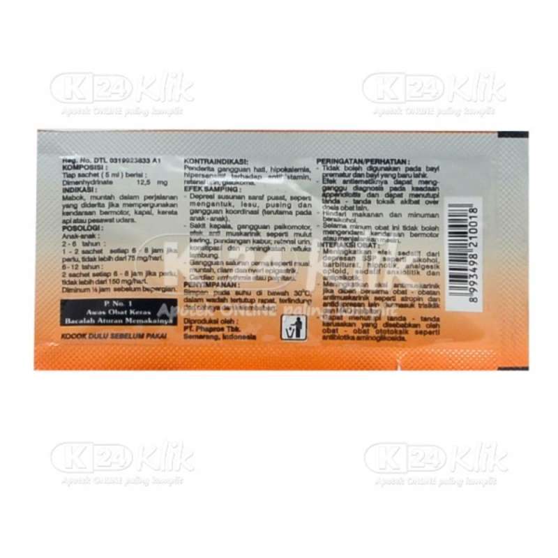 Jual Antimo Anak Sirup Rasa Jeruk 5ml (1 Dos Isi 10 Sachet) Di Seller ...