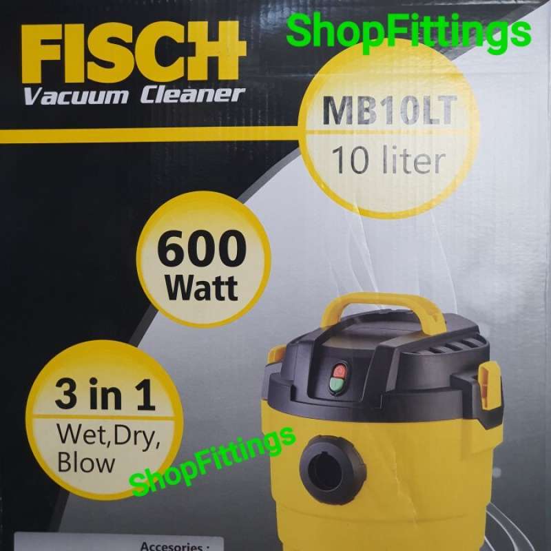 Promo Fisch Vacuum Cleaner 3 In 1 Wet Dry Blow Mb 10 Lt Plus Rewash ...