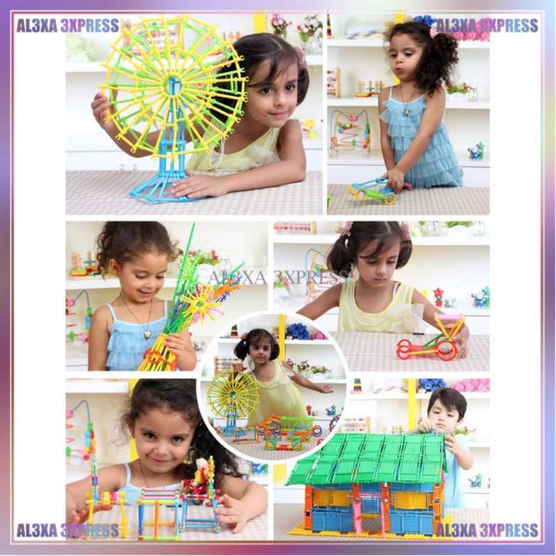 Jual Mainan Bongkar Pasang Melatih Motorik Smart Stick Diy Building ...