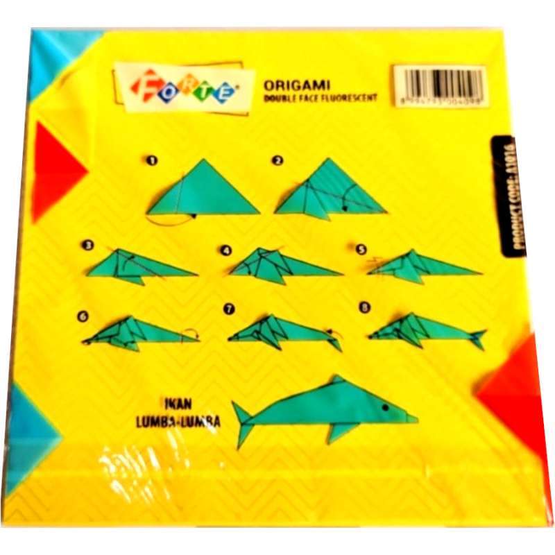 Promo Kertas lipat Origami FORTE dua sisi ukuran 12 x 12 cm isi 25 ...