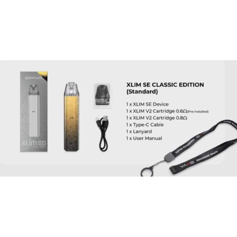 Jual Oxva Xlim Se Classic Edition 25w 900mah Pod Kit Authentic By Oxva ... Jual Oxva Xlim Se Classic Edition 25w 900mah Pod Kit Authentic By Oxva ...