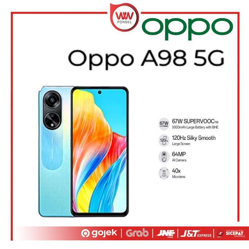 Jual Hp Oppo A98 5G Ram 8GB Internal 256GB Garansi Resmi di Seller wwponsel_hangtuah Official ...