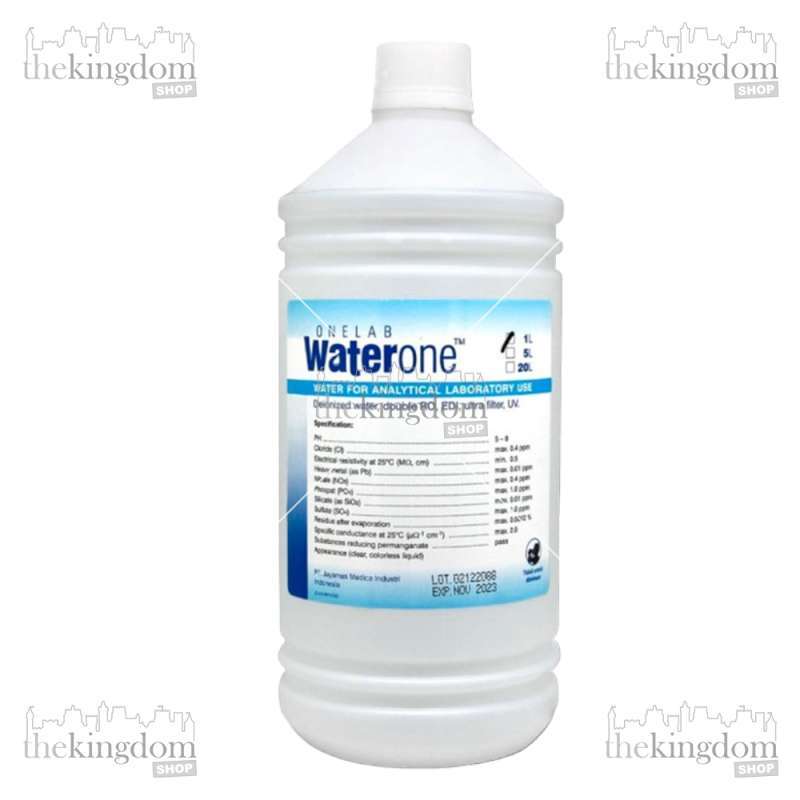 Jual Onemed Onelab Water One 1 Liter Deionized Water 1l Air Steril ...