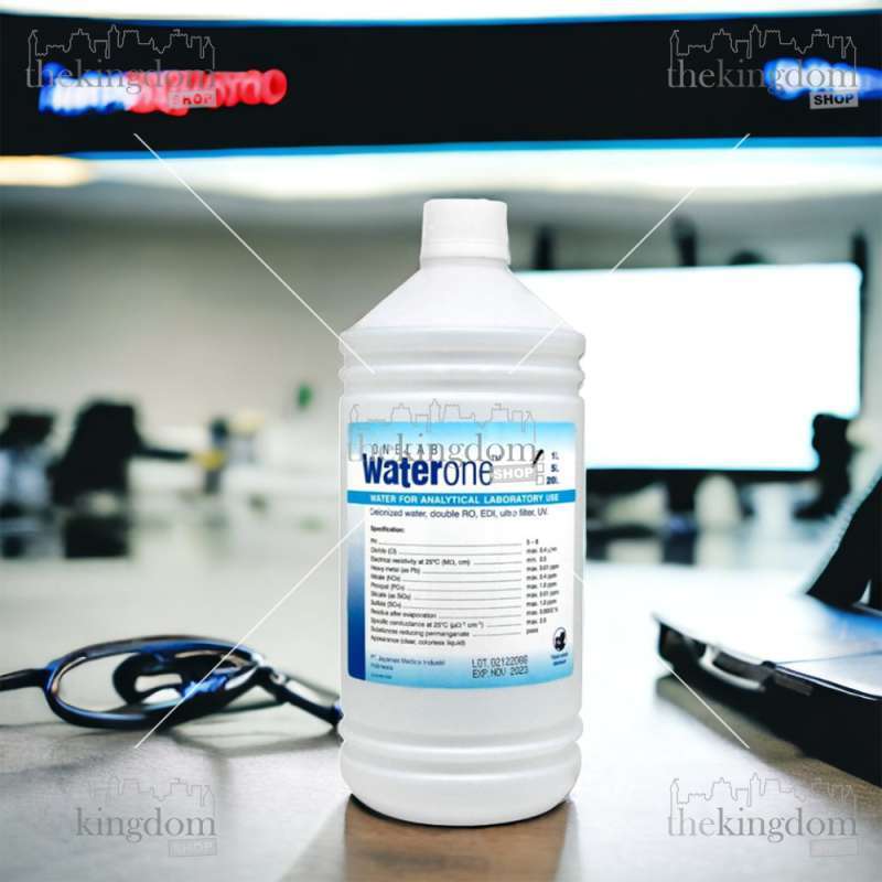 Jual Onemed Onelab Water One 1 Liter Deionized Water 1l Air Steril ...
