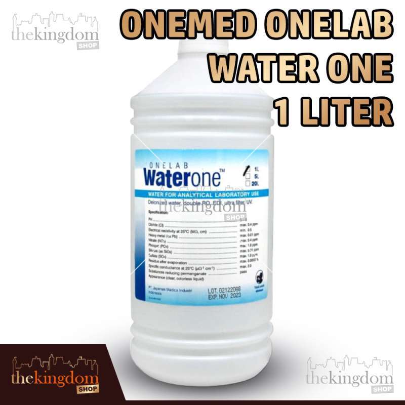 Jual Onemed Onelab Water One 1 Liter Deionized Water Air Steril ...