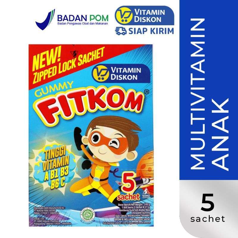 Jual Fitkom Gummy Multivitamin 1sachet Di Seller Tari.healthcare ...