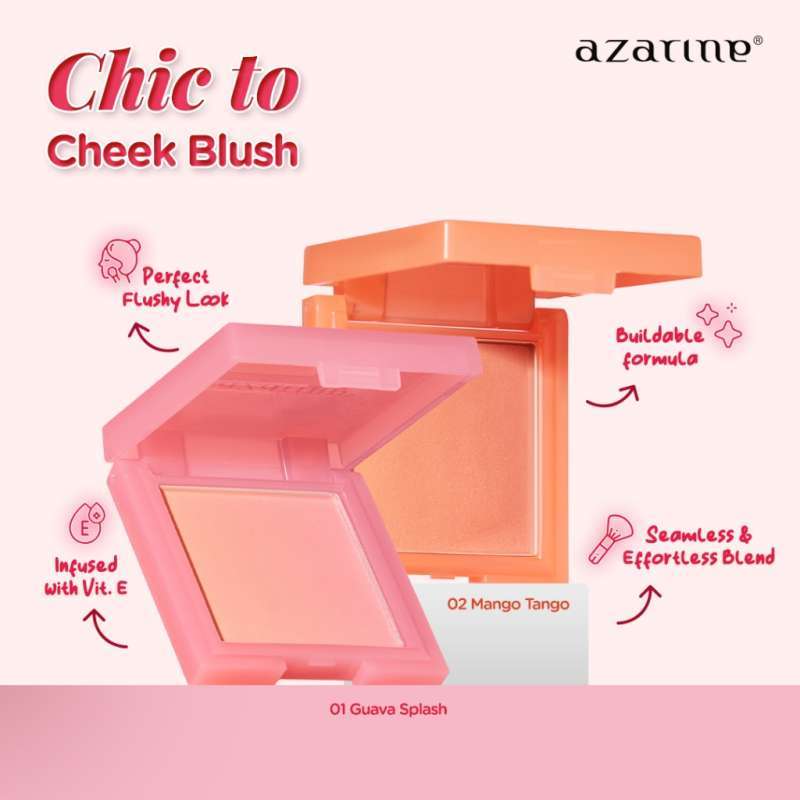 Jual [Azarine x Red Velvet] Chic to Cheek Blush Powder Blush On [5.2 gr ...