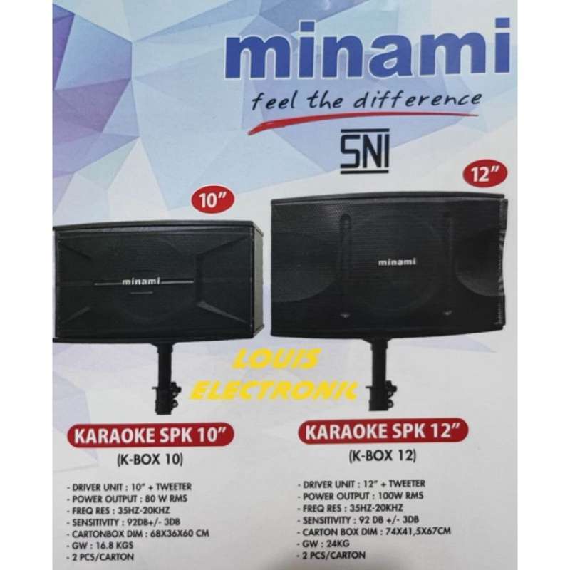 Jual Speaker Pasif 12 Inch Karaoke Minami K-box 12 Original ( 2 Pcs ...