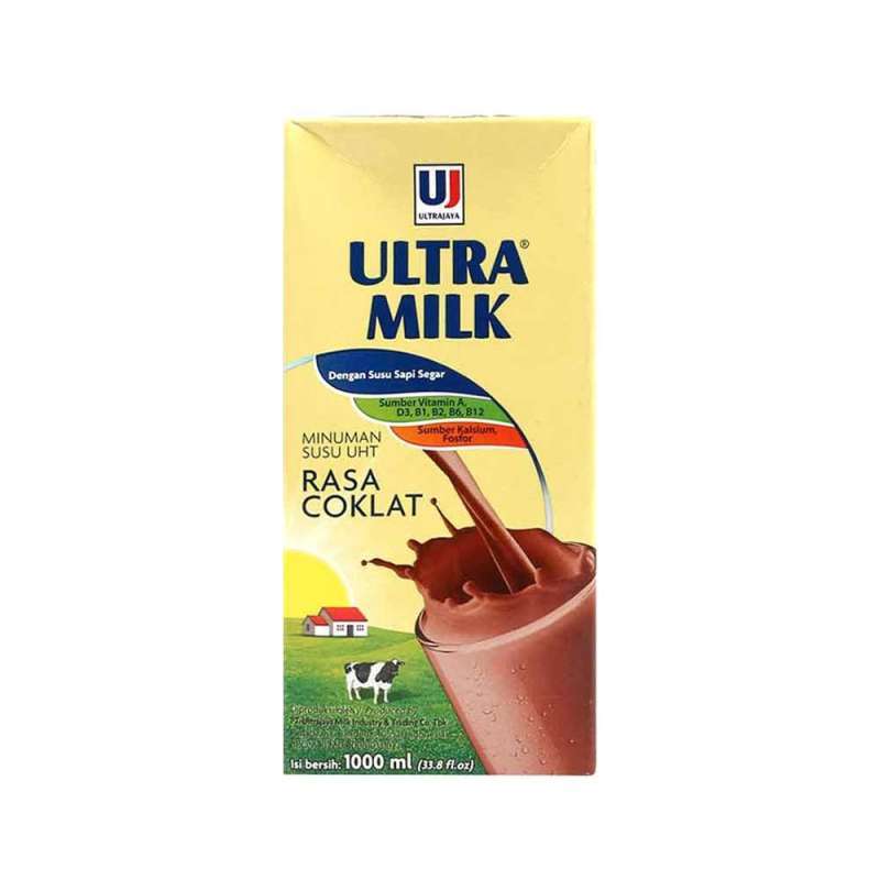 Promo Ultra Milk Uht Coklat 1000 Ml Diskon 8% Di Seller Bliblimart ...
