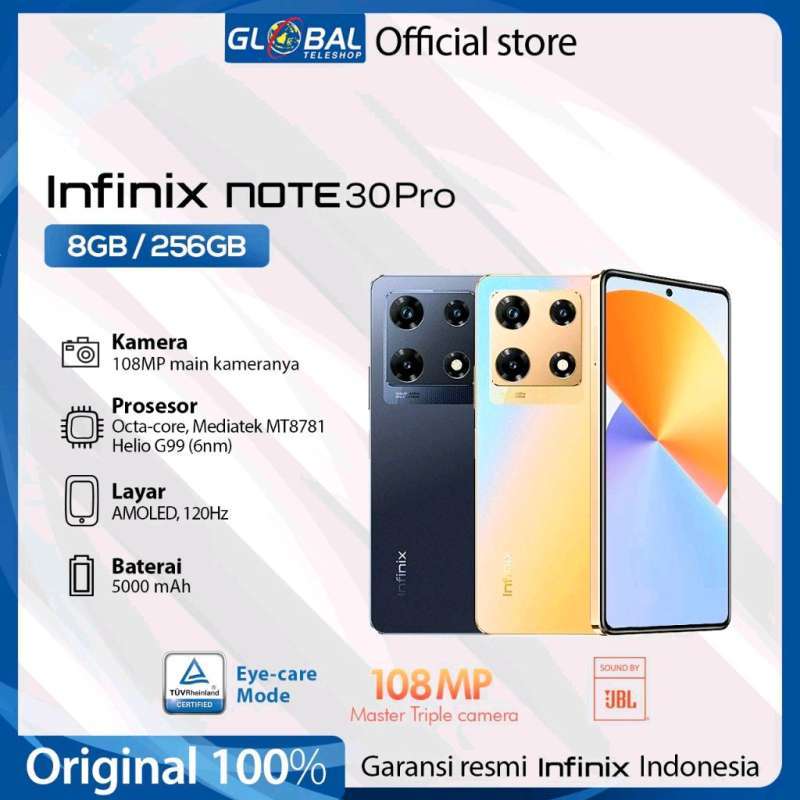 Jual Infinix Note 30 Pro NFC 8/256Gb Garansi Resmi - Black di Seller ...