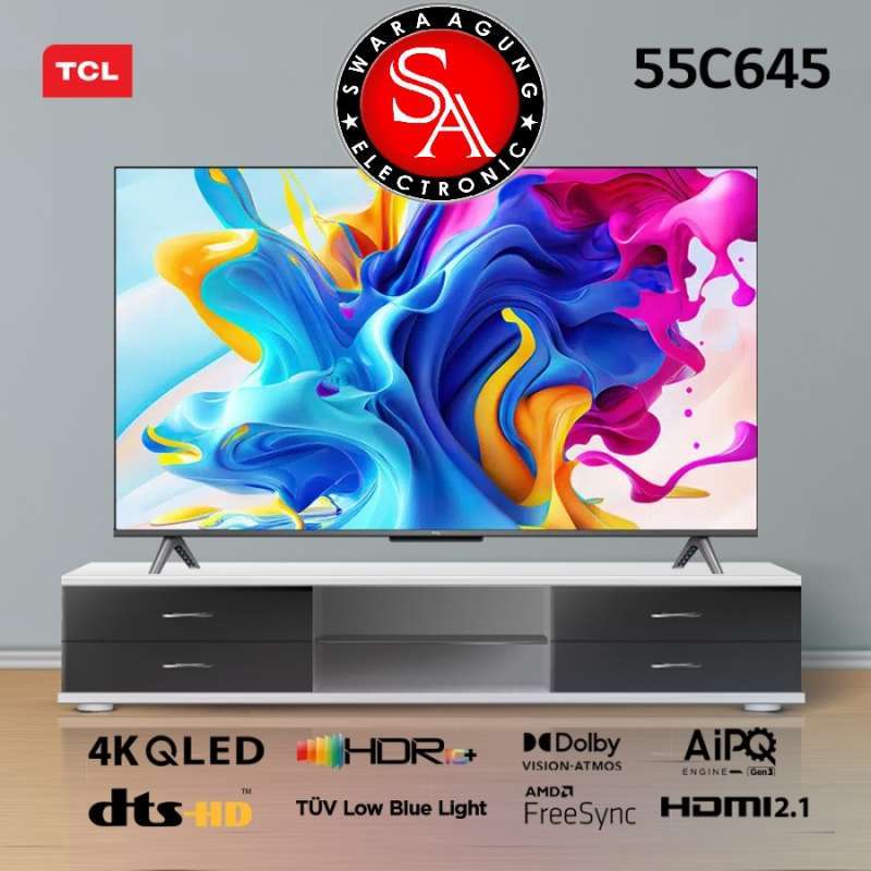 Promo Qled Uhd 4k Google Tv 55 Inch Tcl 55c645 Hdr10+ (android) Diskon ...