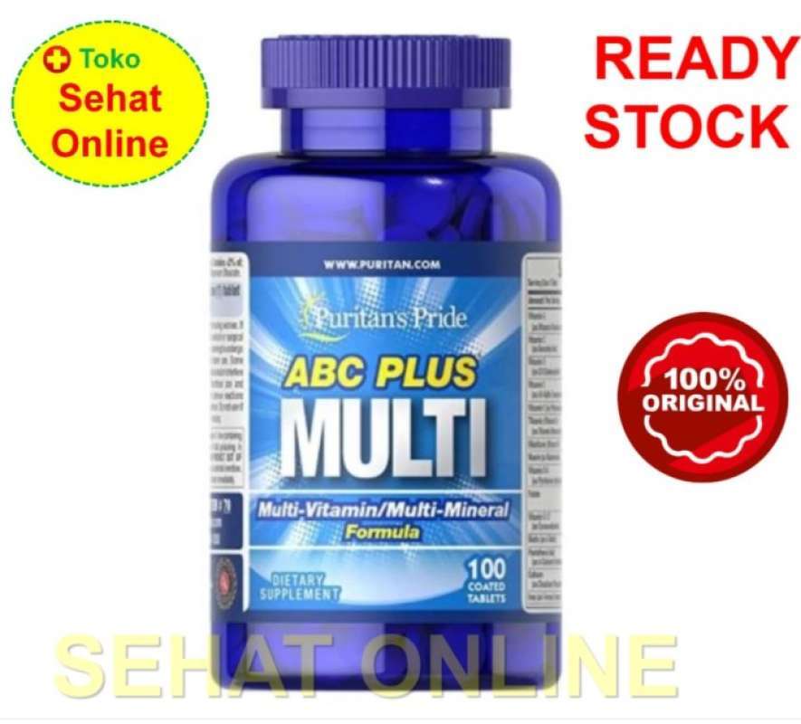Promo Puritan'S Pride Abc Plus Multivitamin - 100 Caplets Diskon 33% di ...