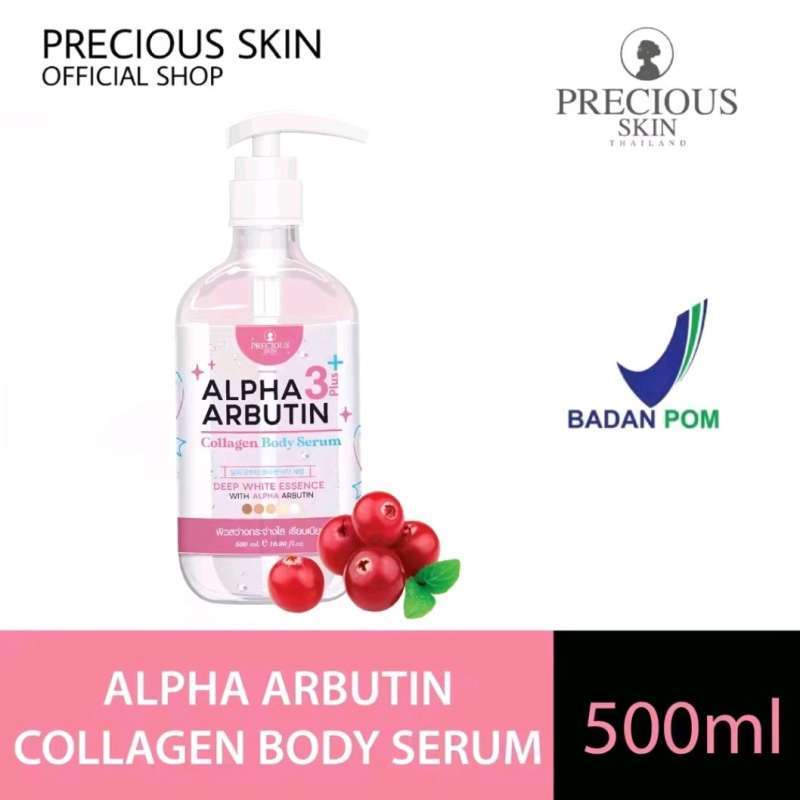 Promo Precious Skin Thailand Alpha Arbutin 3plus Body Serum 10x Whitening Booster Collagen Serum ...