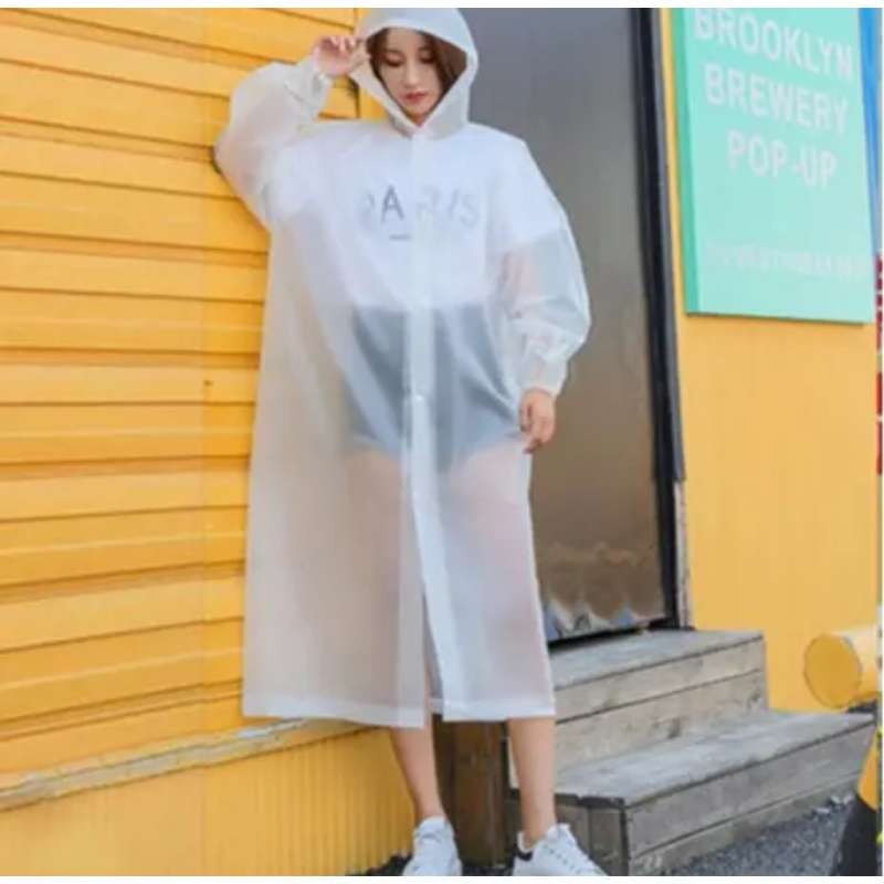 Jual Jas Hujan Poncho Bukan Sekali Pakai / Raincoat /modis /pria/wanita/ Karet Eva Fabric/dewasa ...